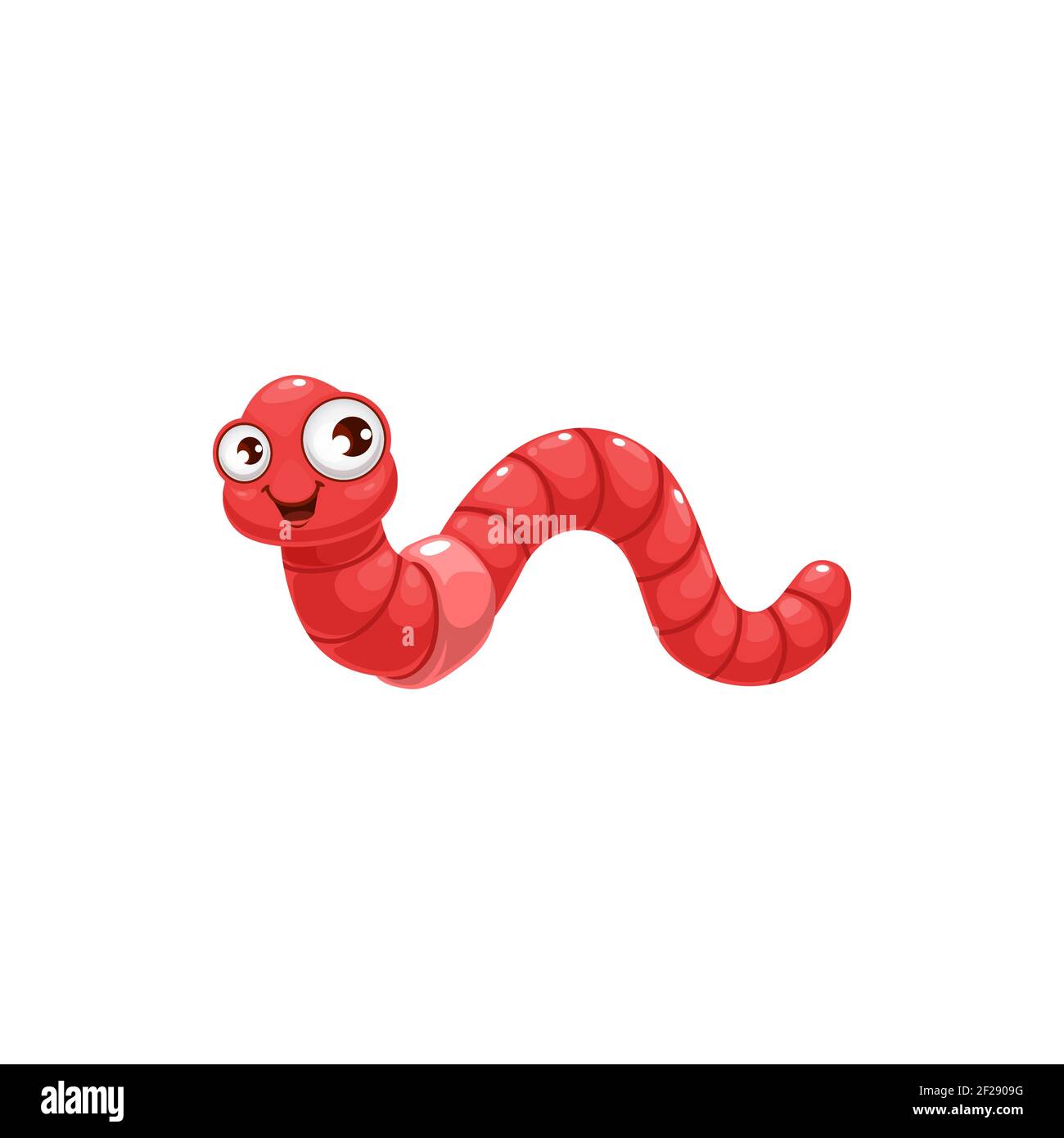 Large Animated Earthworm Clipart