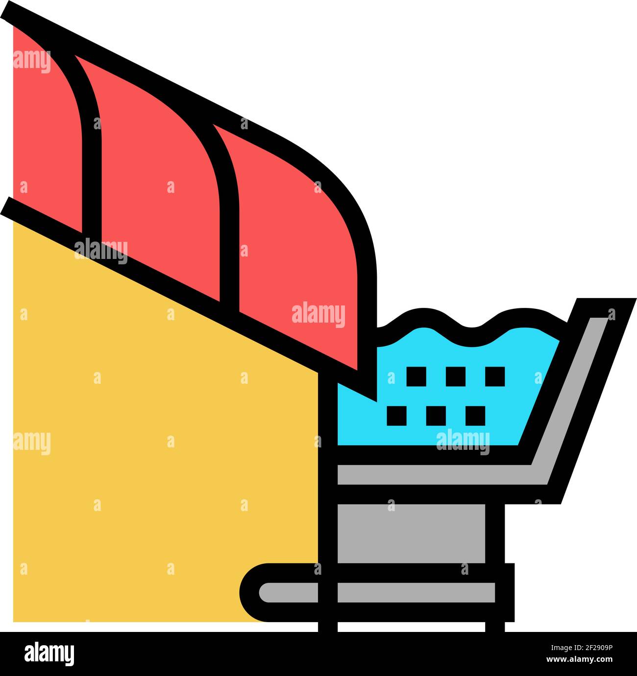 roof drainage system color icon vector illustration Stock Vector Image ...