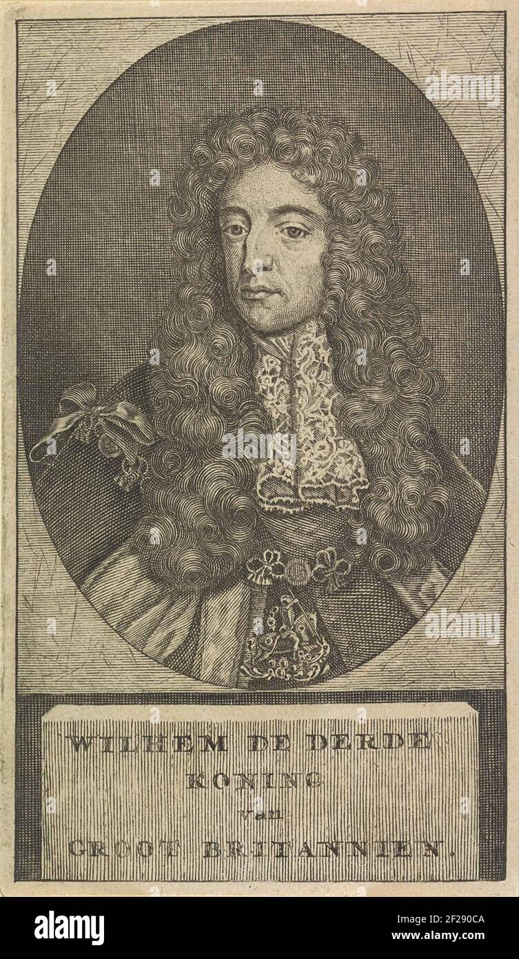 Portret van Willem III, prins van Oranje.Portrait of Willem III in an ...