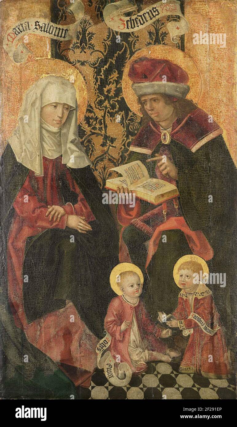 The Family of Zebedee.The family of Zebedeus. Zebedeus sitting pointing ...