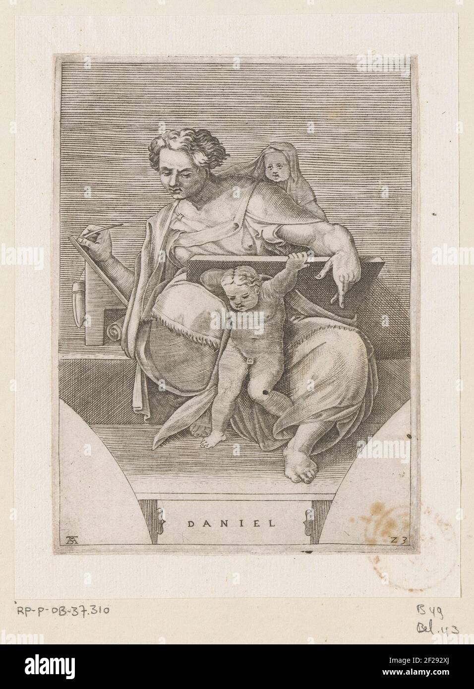 Prophet Daniel; Daniel; Paintings in the Sixtin Chapel. The Prophet ...