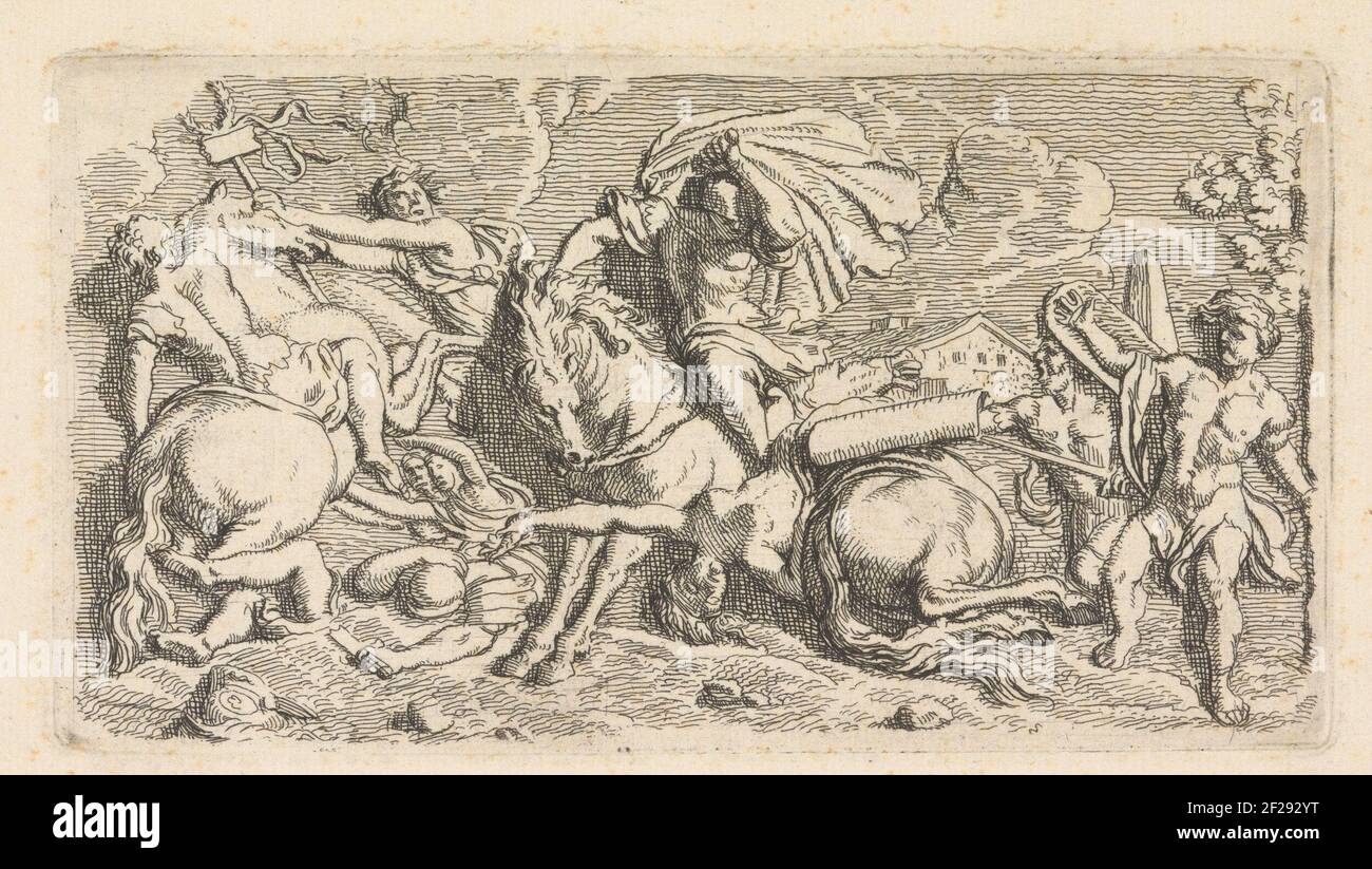 Amazon stroke.theseus fight the Amazons attacking Athens. Antique ...