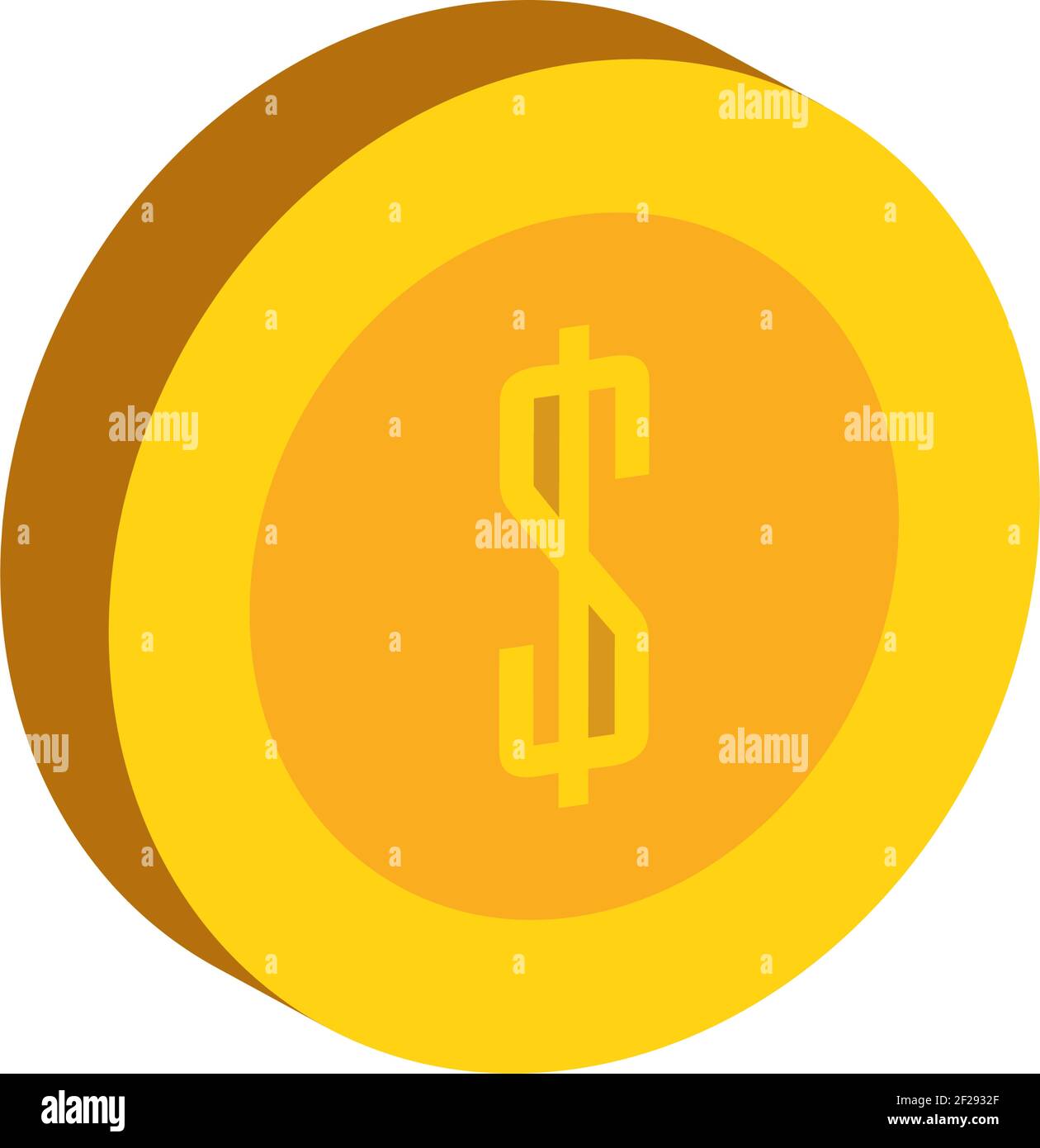 Isometric coin of money financial Stock Vector Image & Art - Alamy