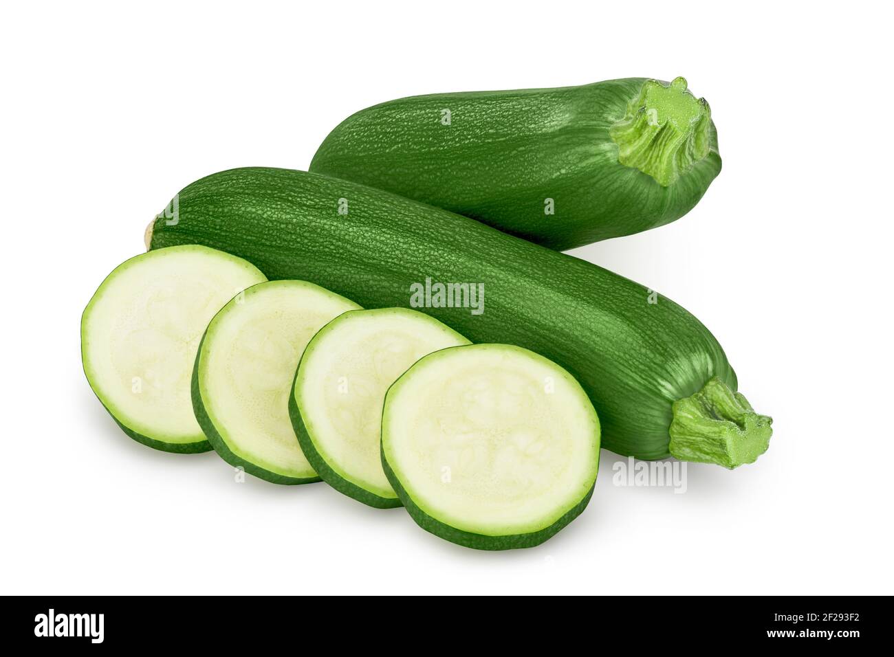 Fresh whole zucchini isolated on white background with clipping path ...