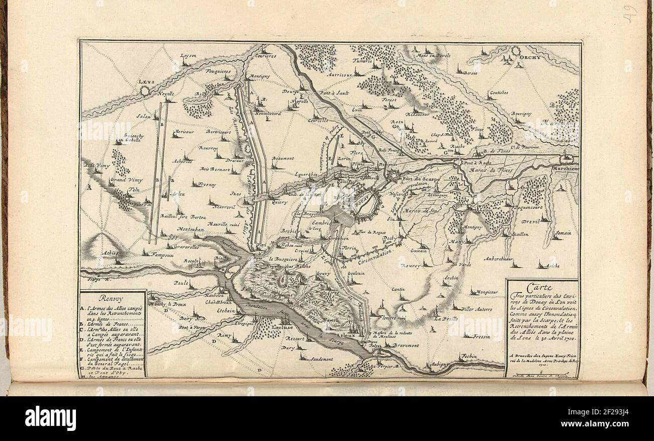 Map of douai hi-res stock photography and images - Alamy