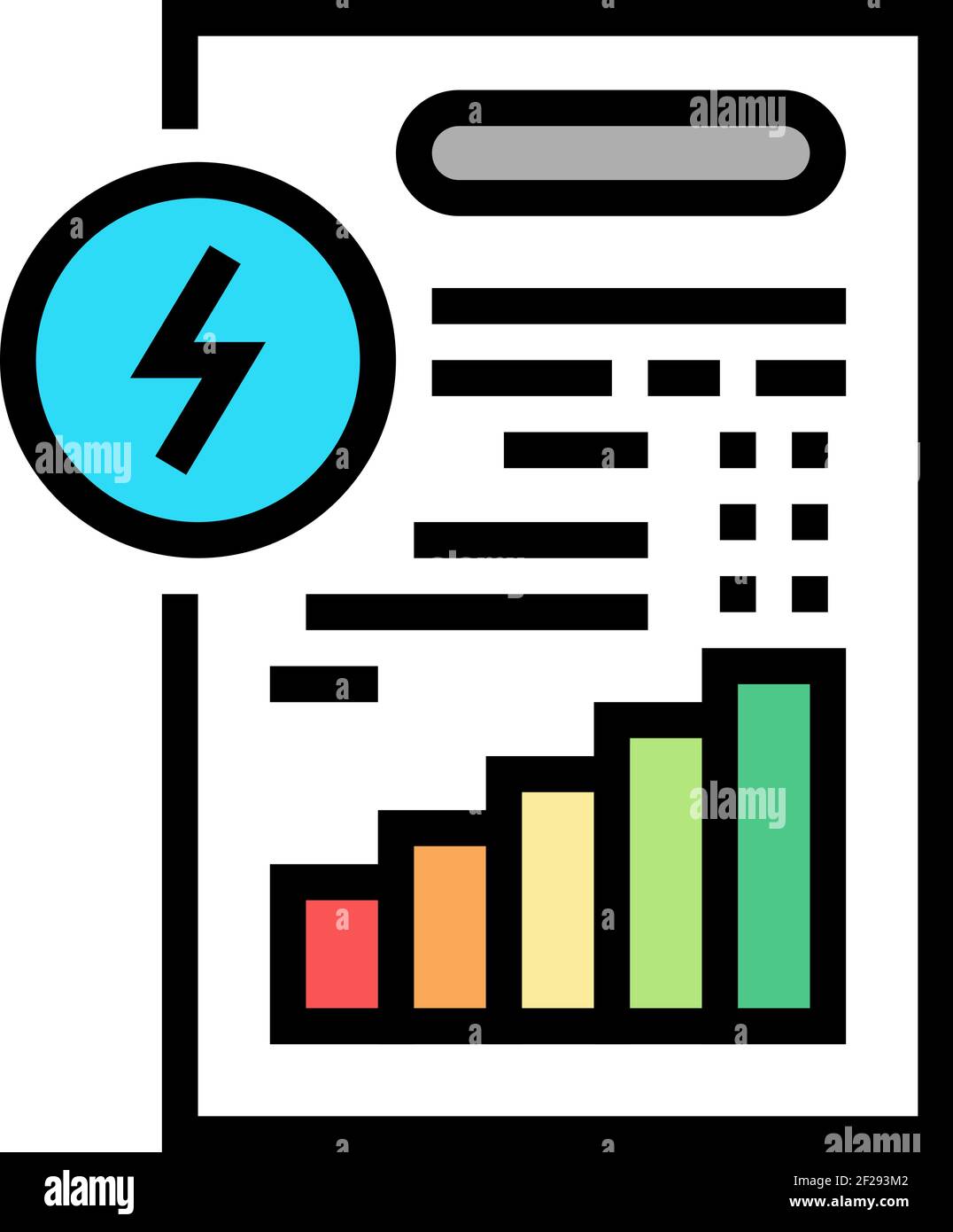 Electric invoice Stock Vector Images - Alamy
