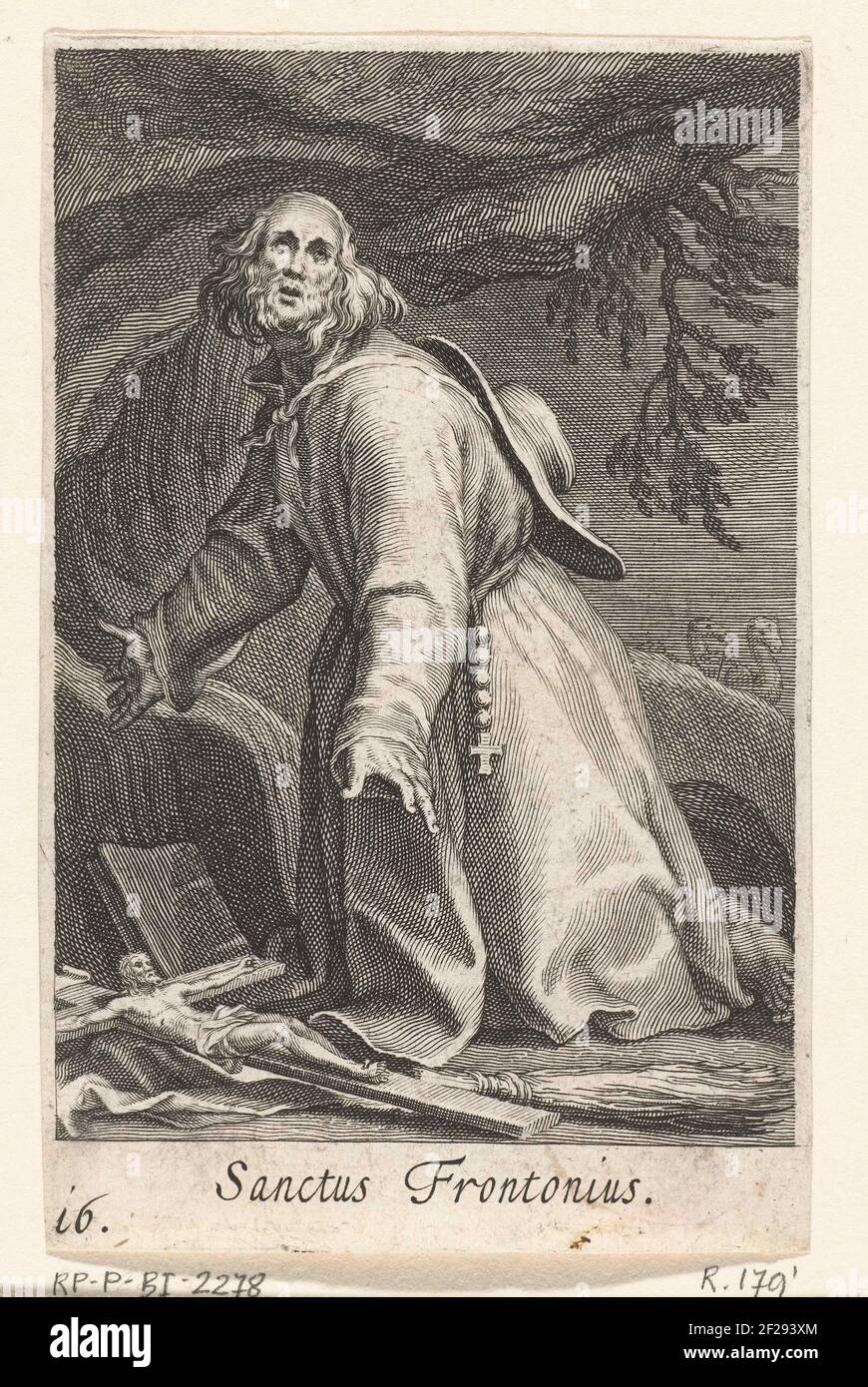 Saint Frontus from Périgueux as a hermit; Sanctus Frontonius; Hermiters ...