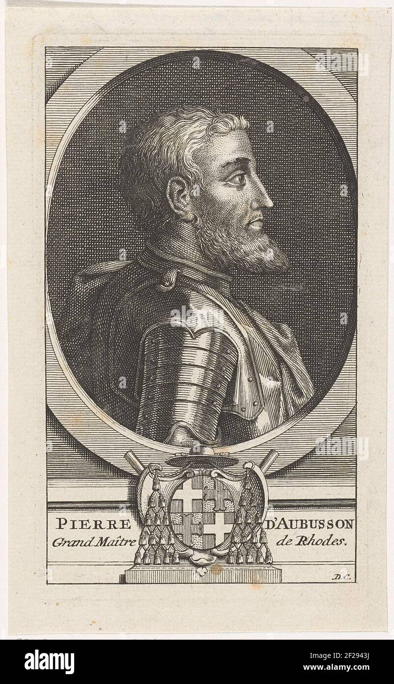 Portret van kardinaal Pierre d'Aubusson.Portrait of Cardinal Pierre d ...