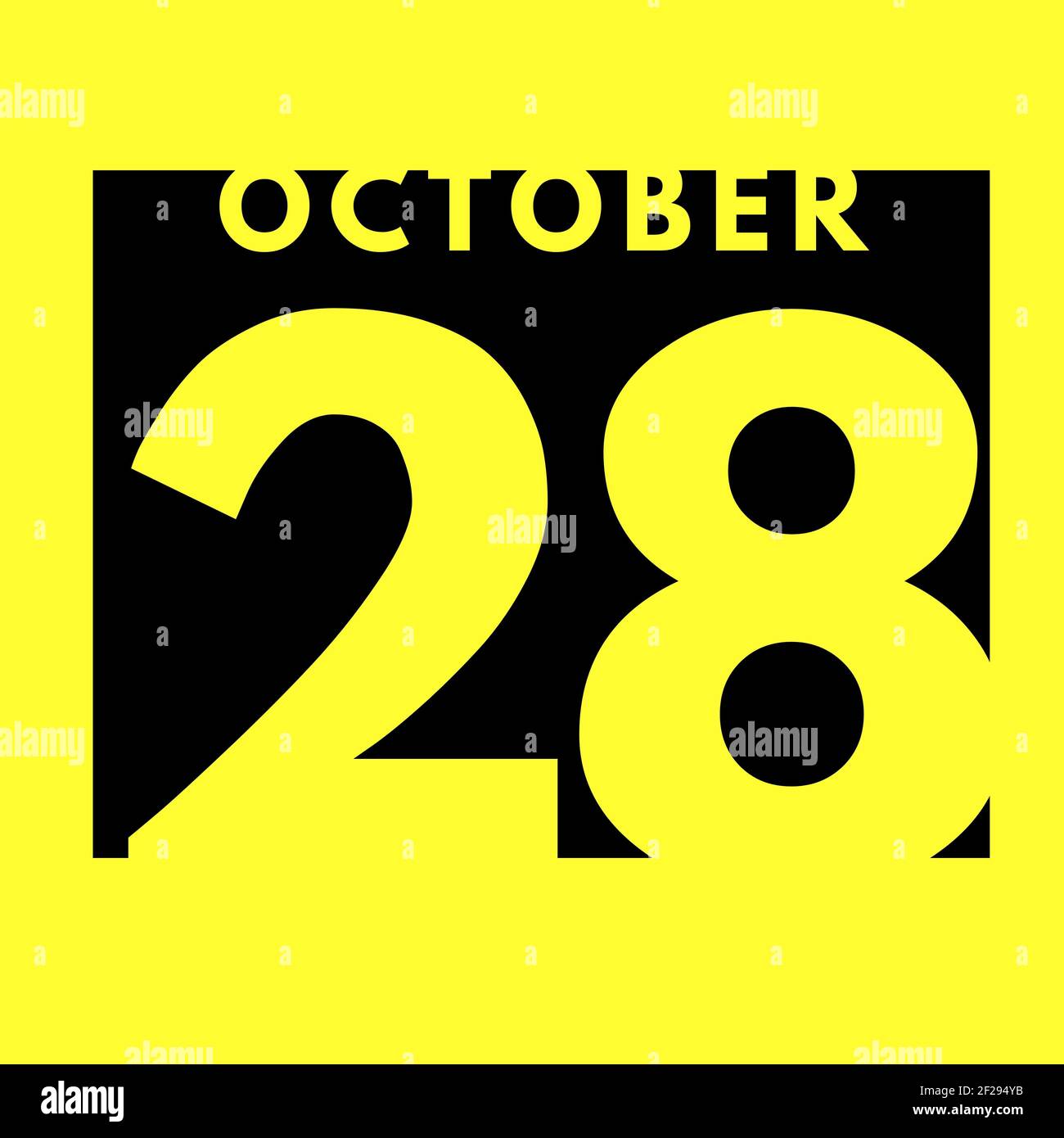 October 28 . flat modern daily calendar icon .date ,day, month ... October 28 . flat modern daily calendar icon .date ,day, month ...