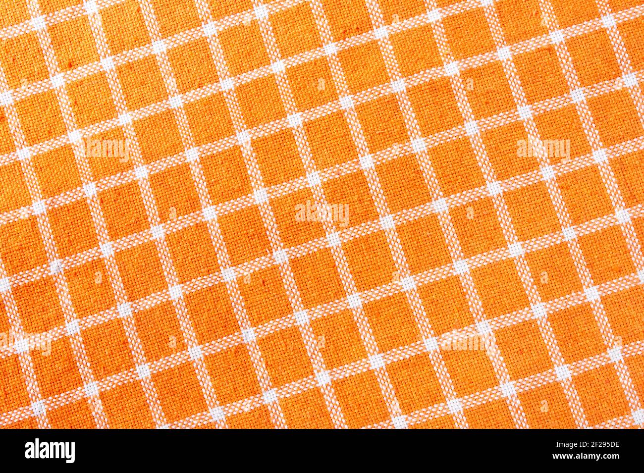 kitchen towel, cloth towel, table cloth with square pattern Stock Photo ...