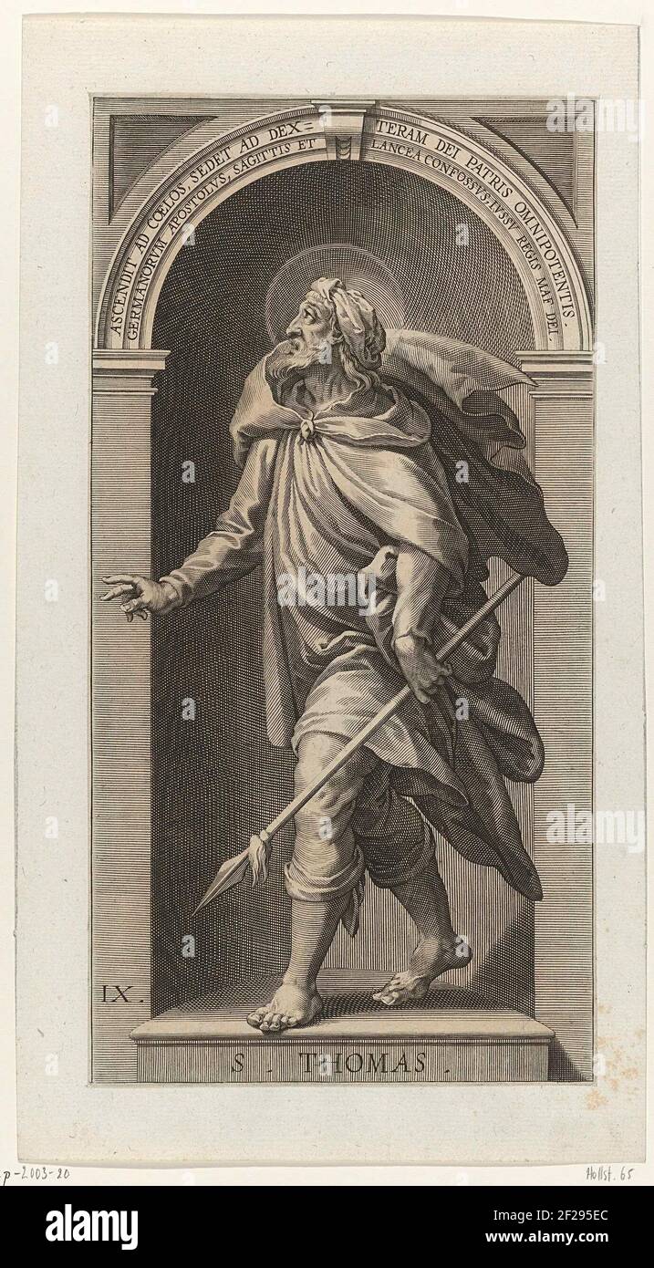 S. Thomas: The Apostle Thomas, standing in Nis; Sanctuary Christianorum ...