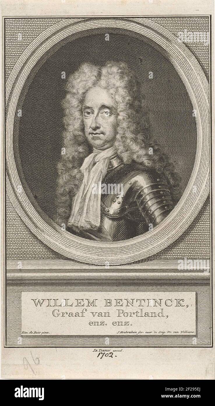 Portrait of Hans Willem Bentinck, Count of Portland; Willem Bentinck ...
