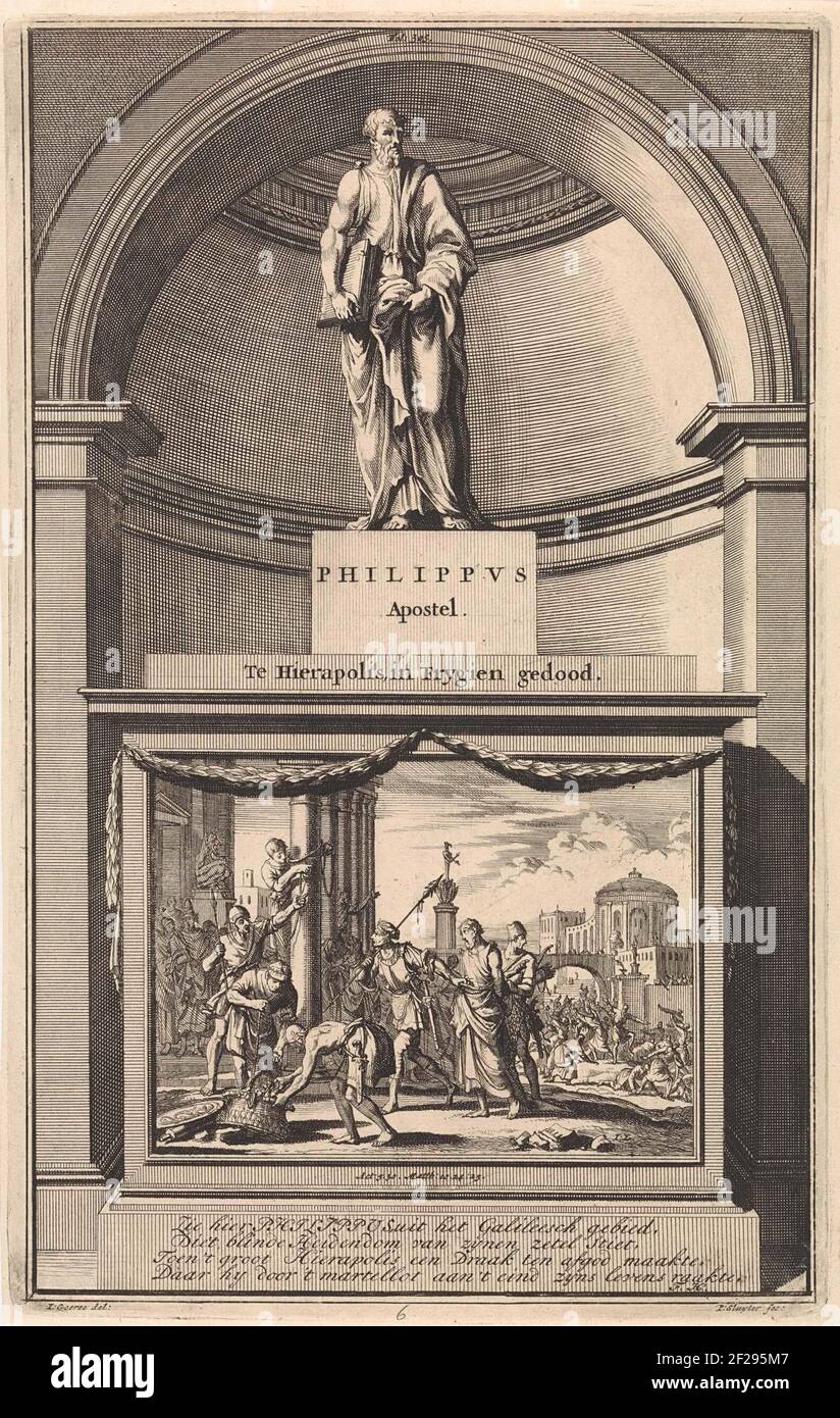 Apostel Filippus; Philippus Apostel. Te Hierapolis, in Frygien gedood ...