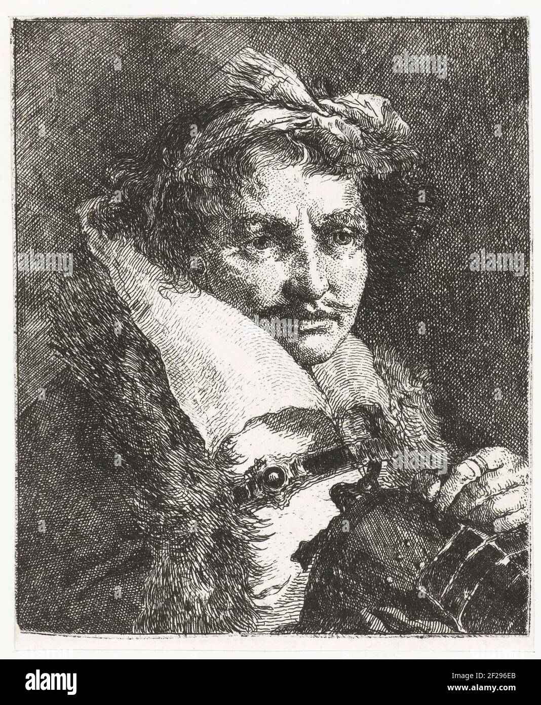 Man with mustache and helmet; Collection of heads; Raccolta Di Teste ...