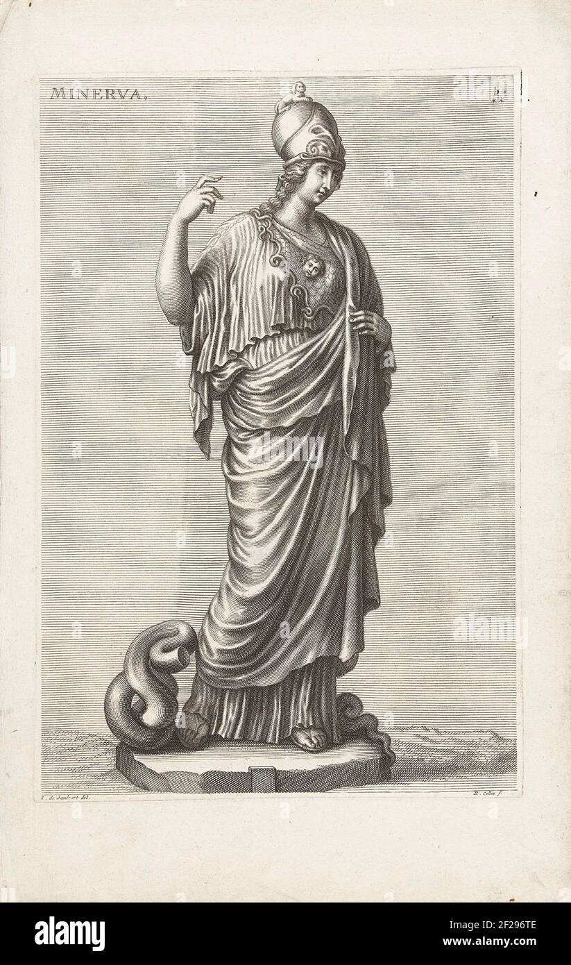 Minerva.Image of an image of the Goddess Minerva, also known as the ...