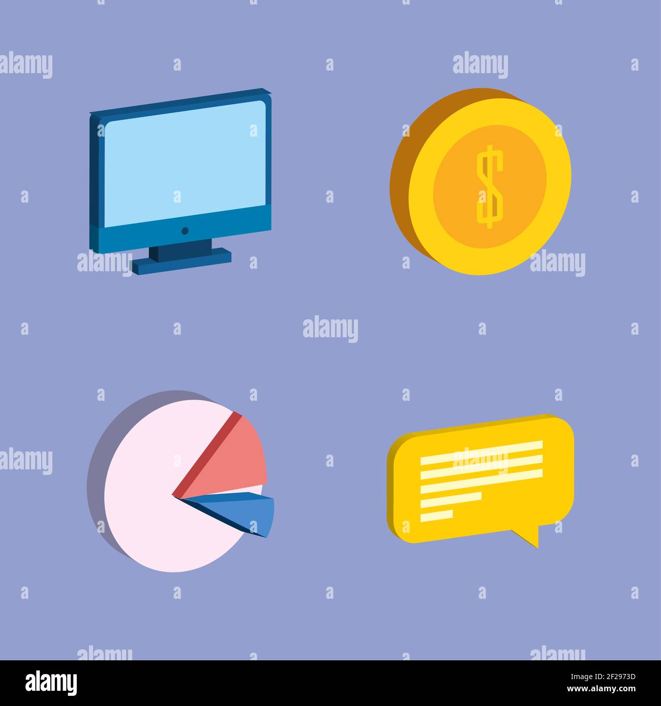 Computer coin infographic and bubble Stock Vector Image & Art - Alamy
