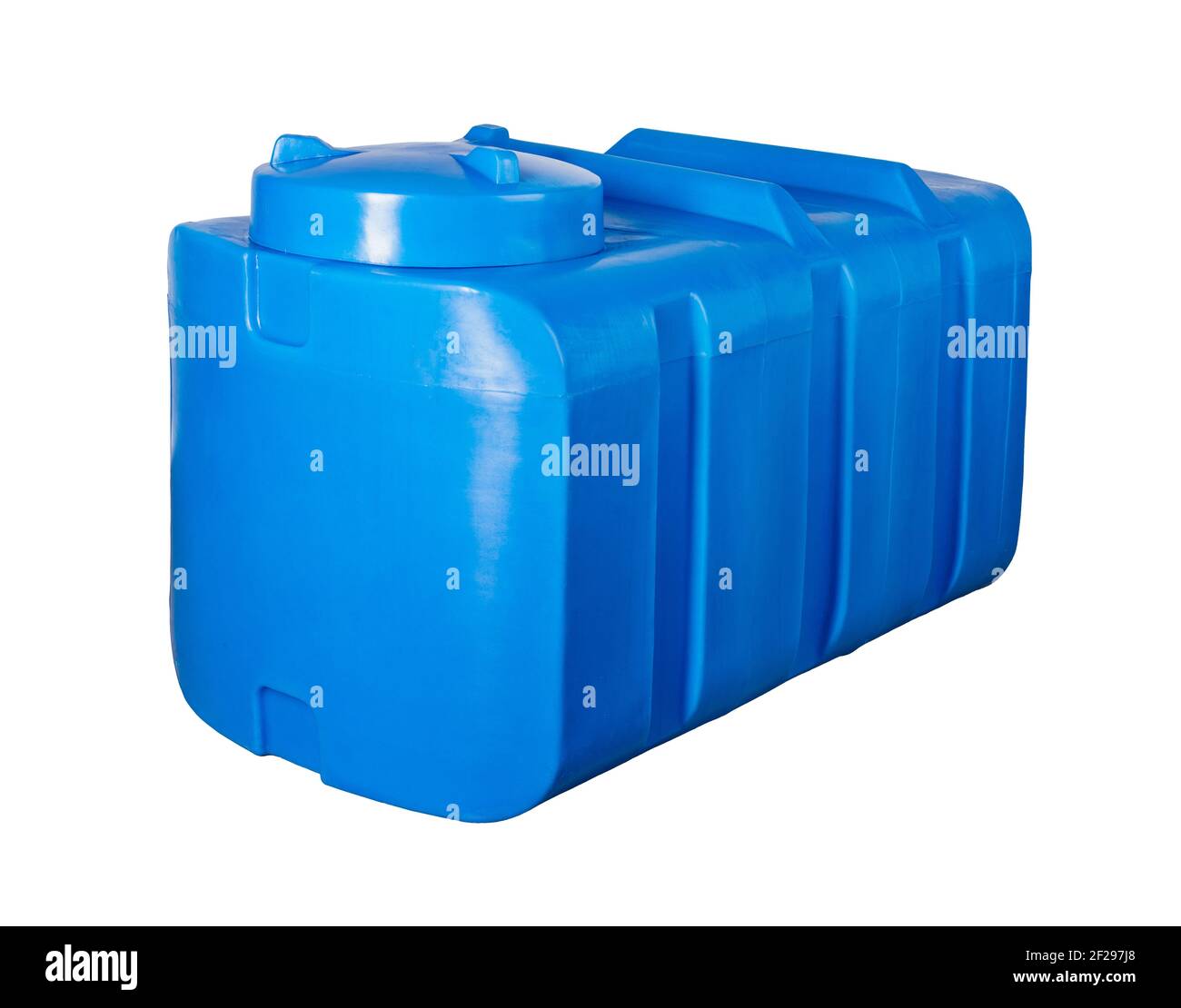 Huge plastic tank for water isolated on white Stock Photo - Alamy