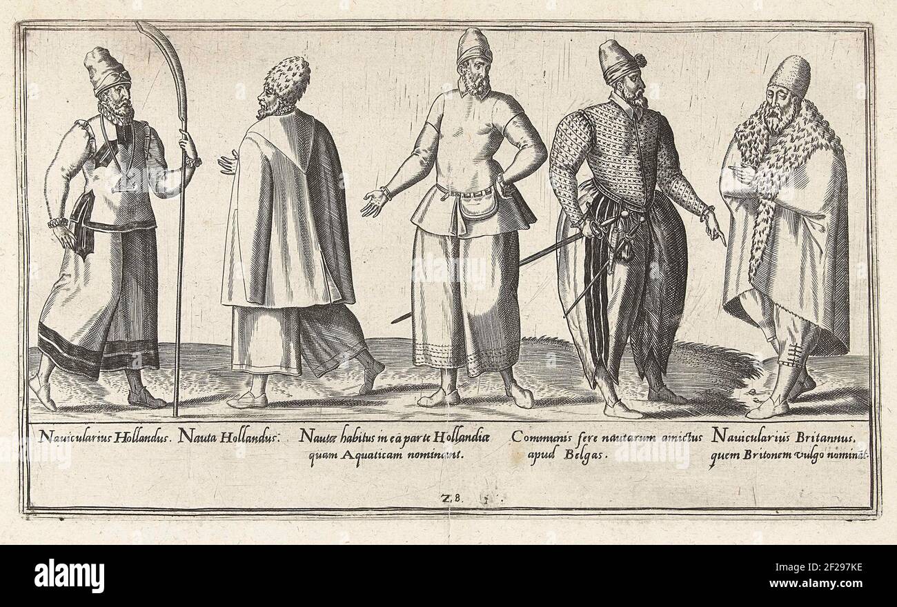 Clothing of regional sailors around 1580; Traditional clothing from all ...