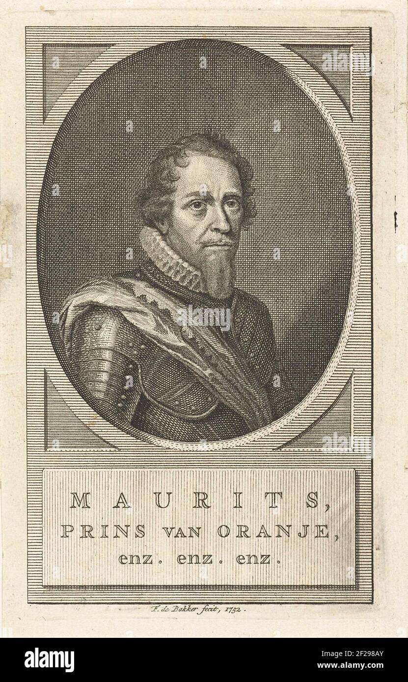 Portrait of Maurits, Prince of Orange.Portrait of Maurits Prince of ...