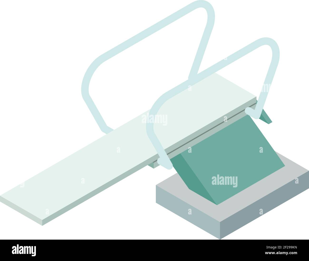 Modern diving board icon. Isometric of modern diving board vector icon ...