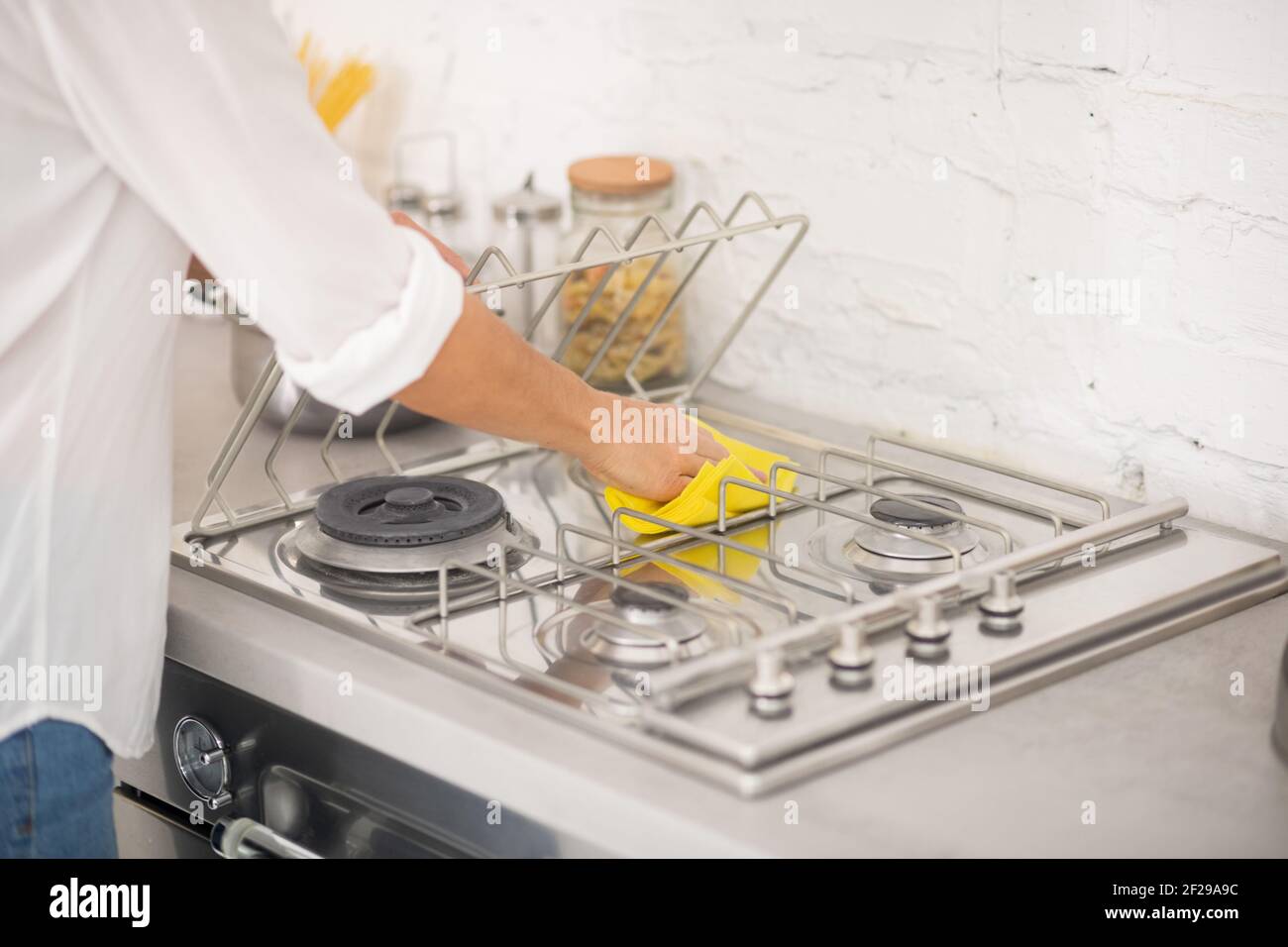 Cleaning the stove hi-res stock photography and images - Alamy