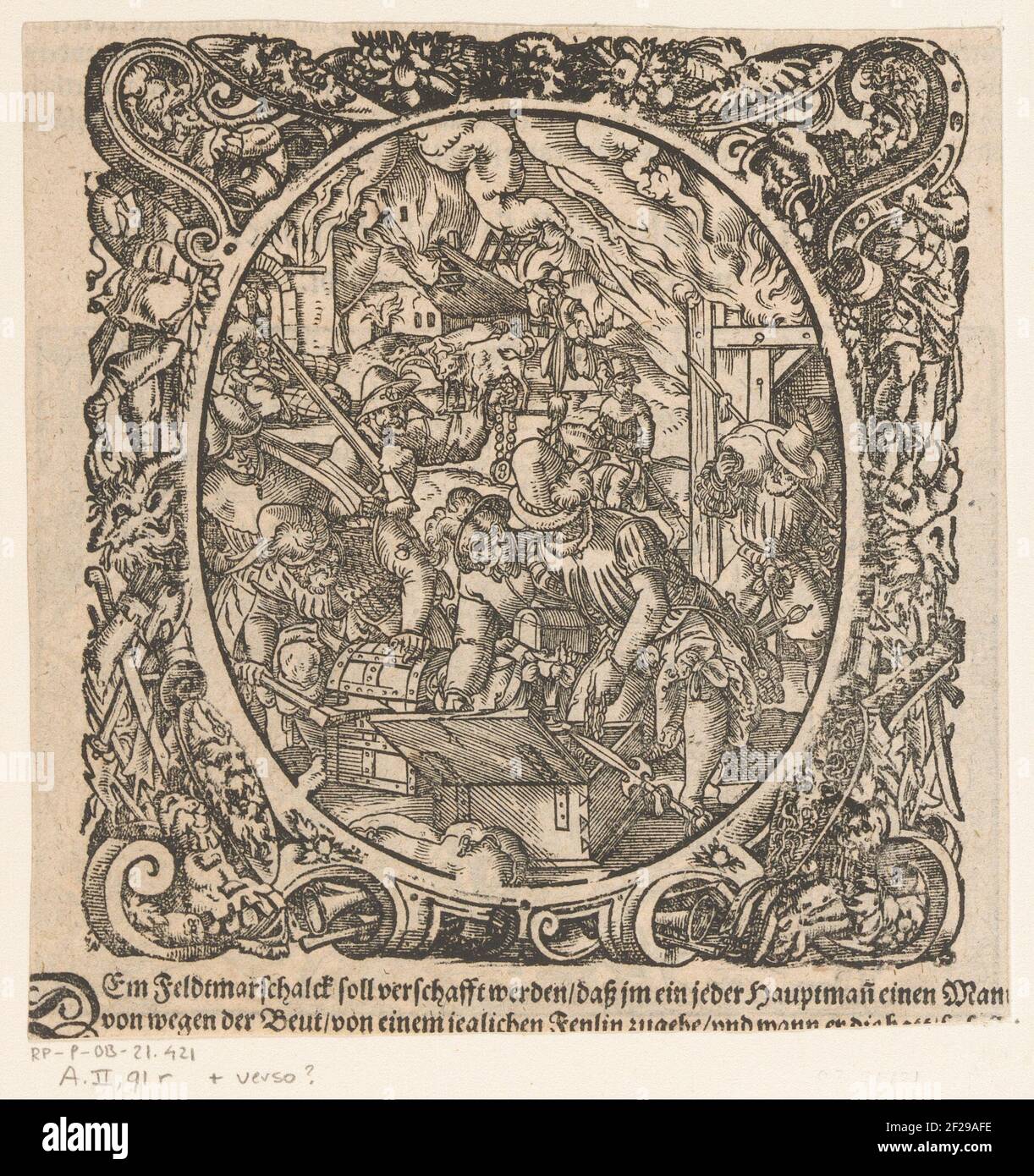 Plundering soldiers Stock Photo - Alamy