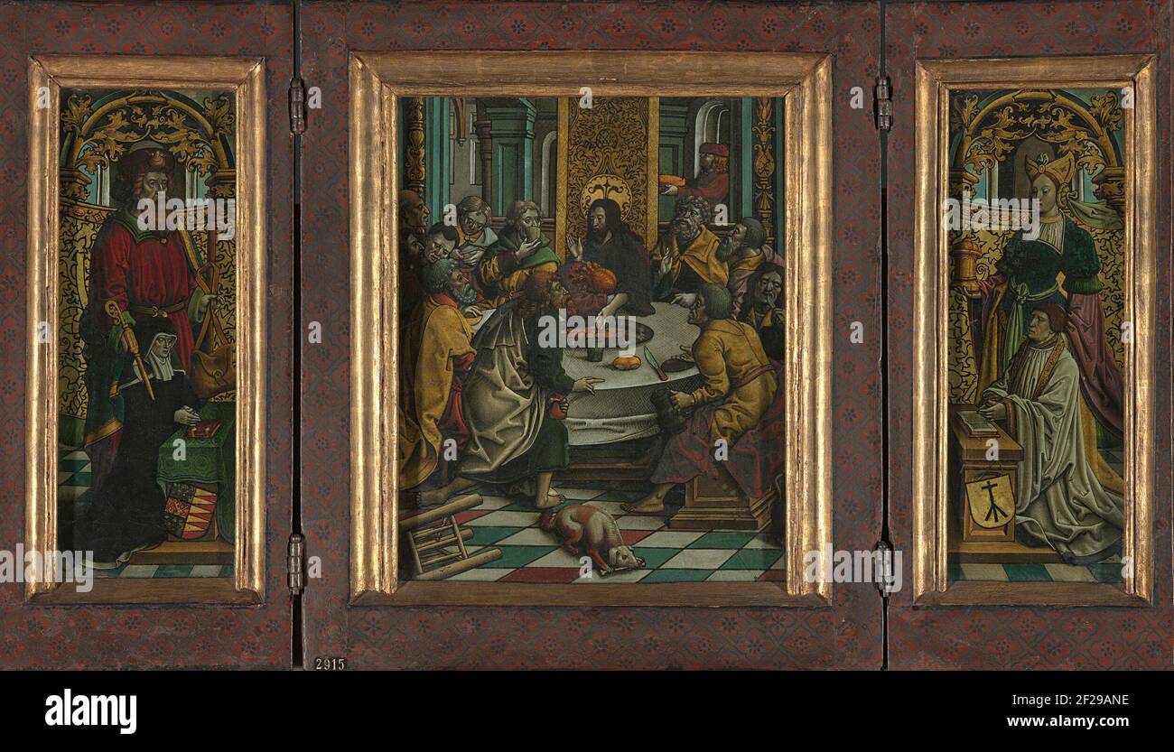 Triptych with the Last Supper and Donors.This triptych is the earliest ...
