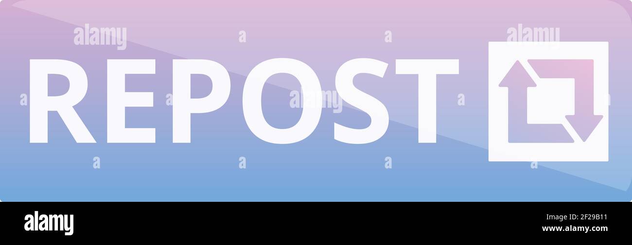 Repost video icon. Cartoon of repost video vector icon for web design ...