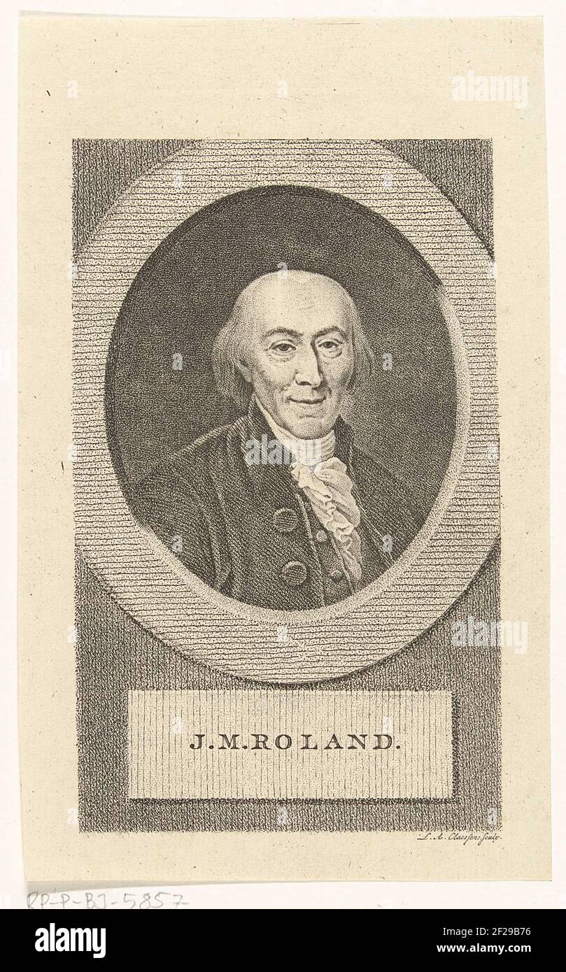 Portret van Jean-Marie Roland de la Platier Stock Photo - Alamy