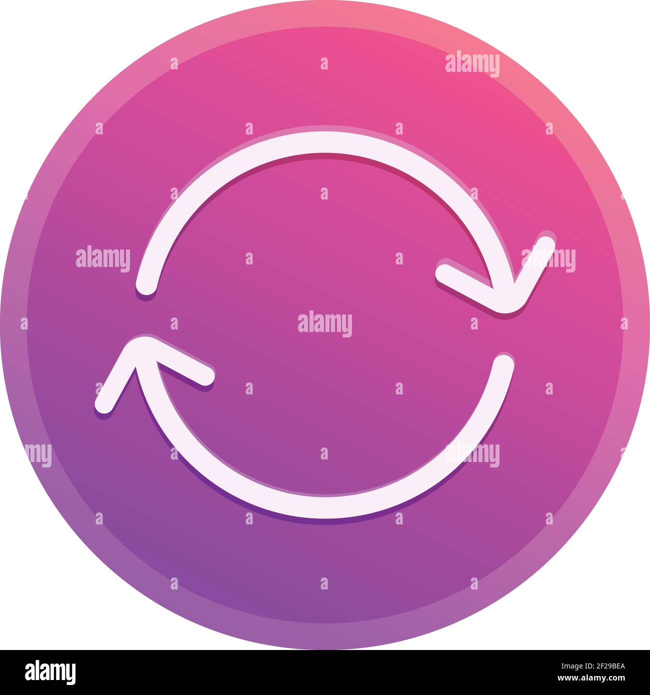 Repost arrow circle icon. Cartoon of repost arrow circle vector icon ...