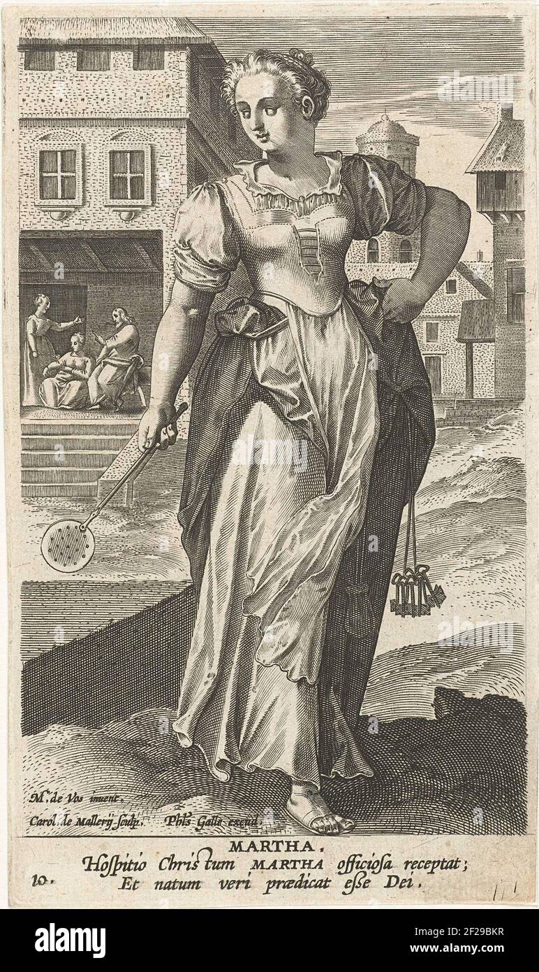 Marta; Martha; Famous women from the New Testament; ICONES ILVSTRIRM ...