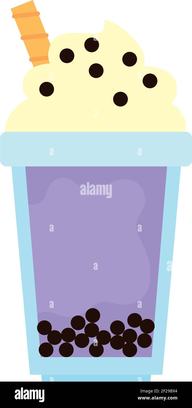 soft boba with delicious tapioca Stock Vector Image & Art - Alamy