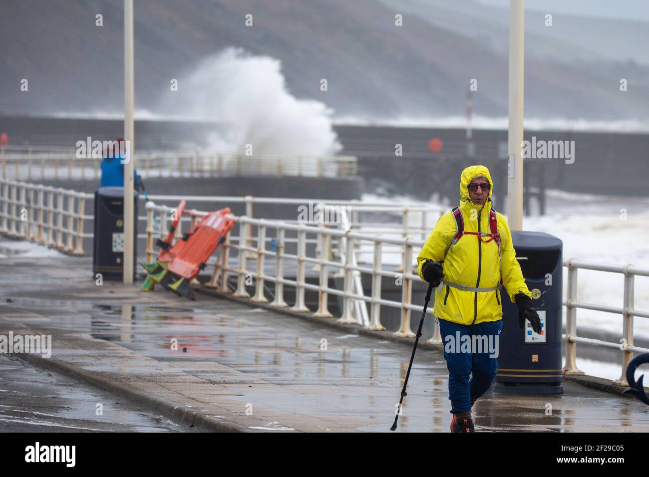 Aberystwyth, Ceredigion, Wales, UK. 11th March 2021 UK Weather: Huge ...
