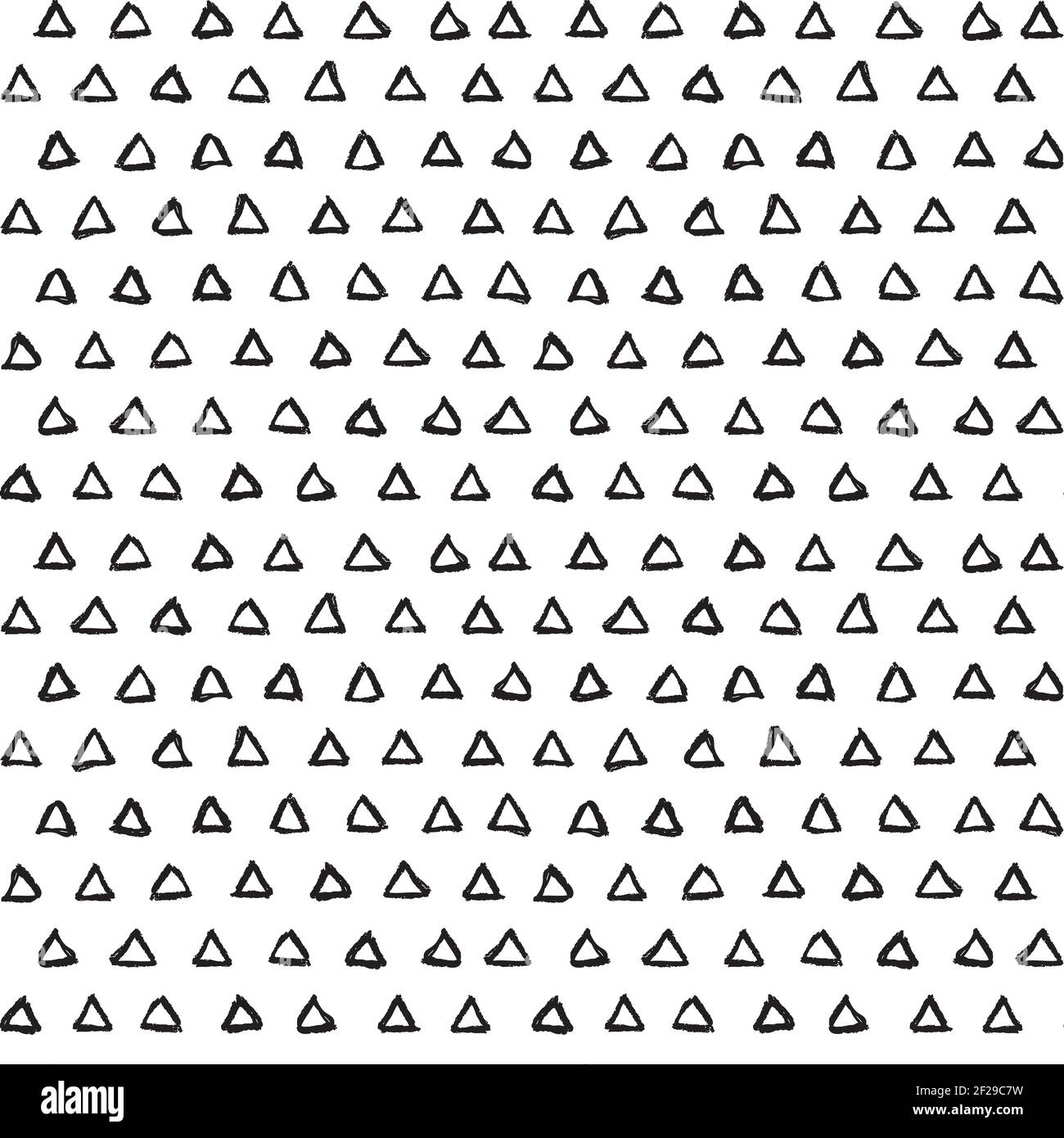 Hand drawn pattern with triangles Cut Out Stock Images & Pictures - Alamy