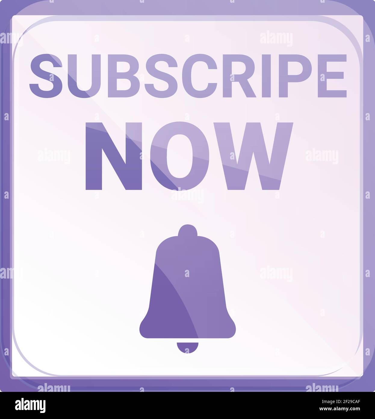 Subscribe now bell icon. Cartoon of subscribe now bell vector icon for ...