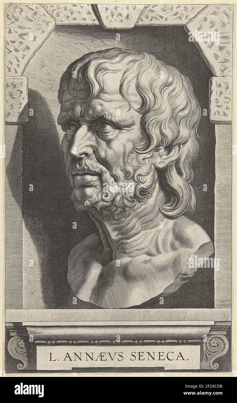 Portretbuste van Seneca.Portrait bust from the philosopher seneca ...