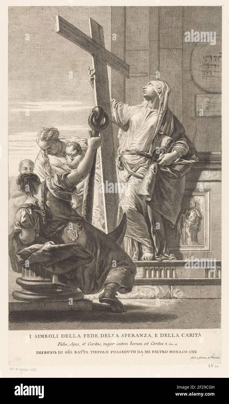 Hoop, Geloof en Liefde; I simboli della fede, della speranza, e della ...