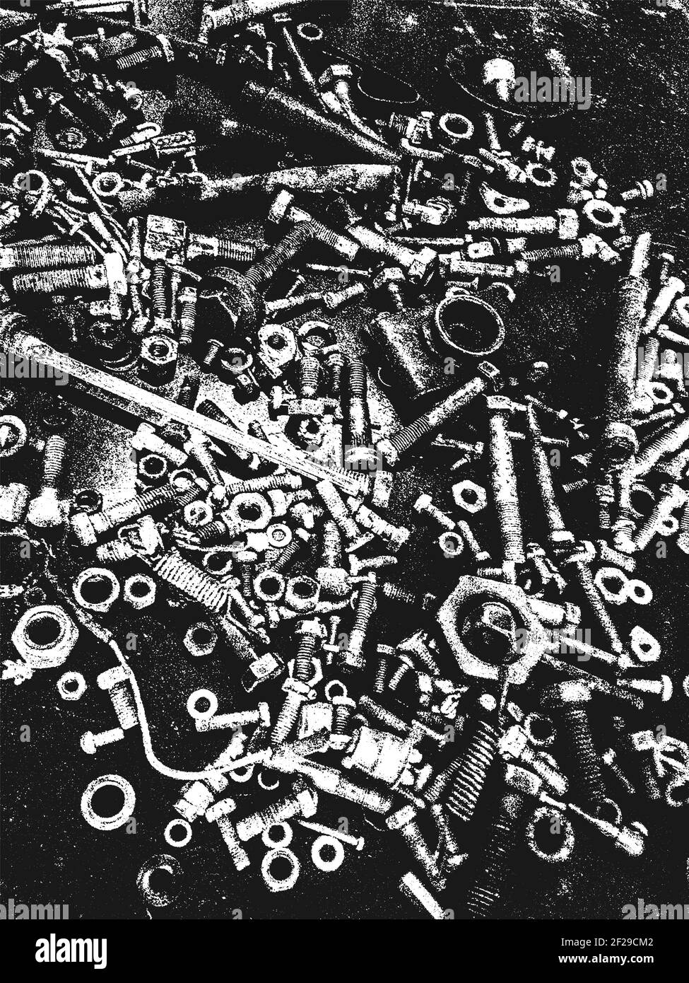 Old rusted bolt Stock Vector Images - Alamy