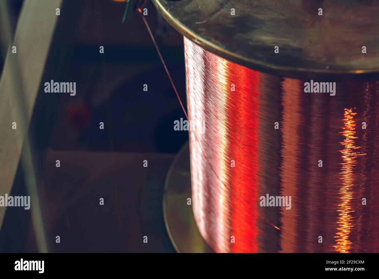 Copper cable reels hi-res stock photography and images - Alamy