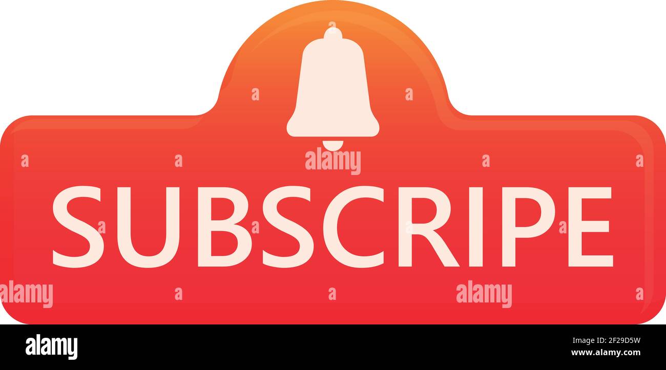 Subscribe media bell icon. Cartoon of subscribe media bell vector icon ...