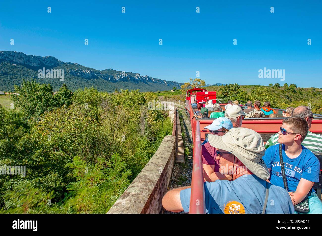 The red train (train rouge) is a popular tourist train travelling the ...