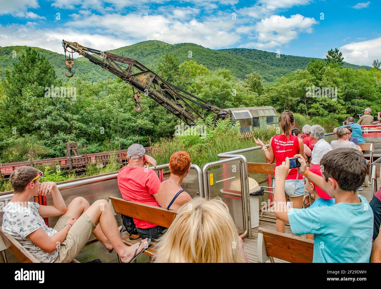 The red train (train rouge) is a popular tourist train travelling the ...