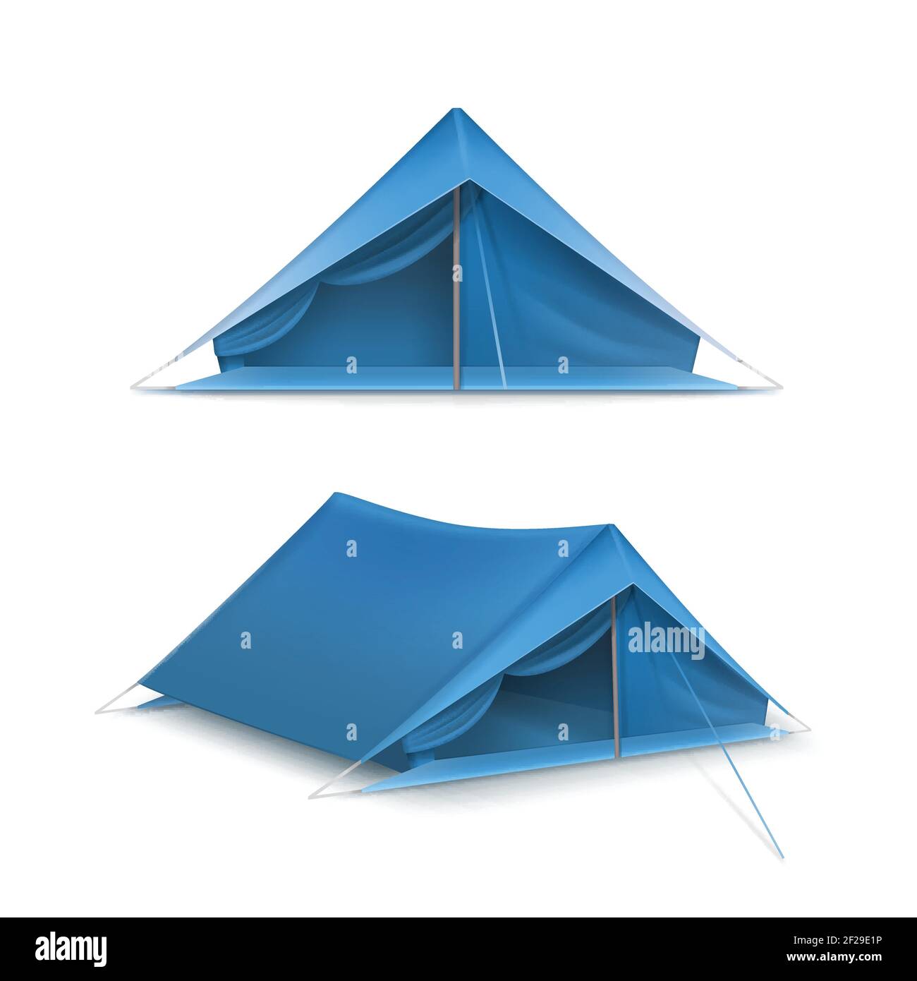 Blue tents Cut Out Stock Images & Pictures - Alamy