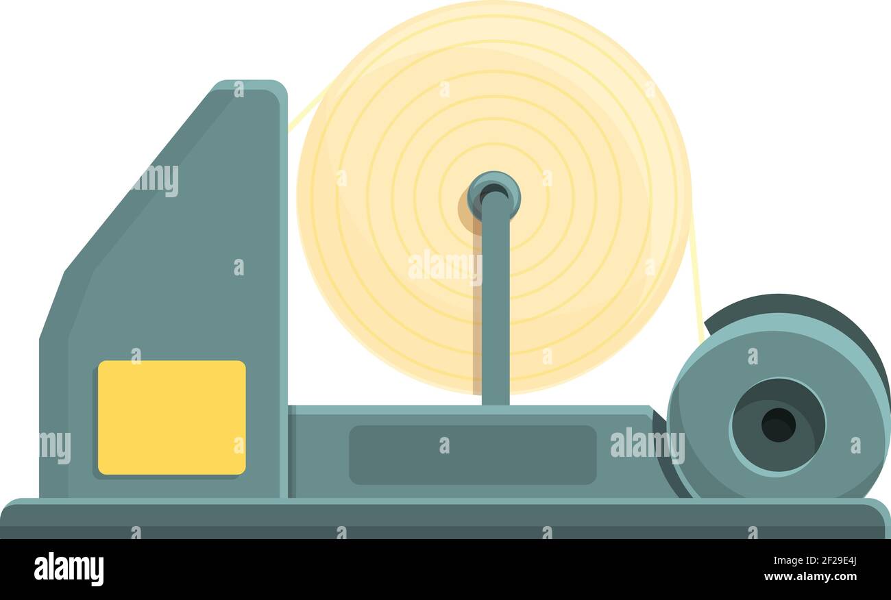 Machinery paper production icon. Cartoon of machinery paper production ...