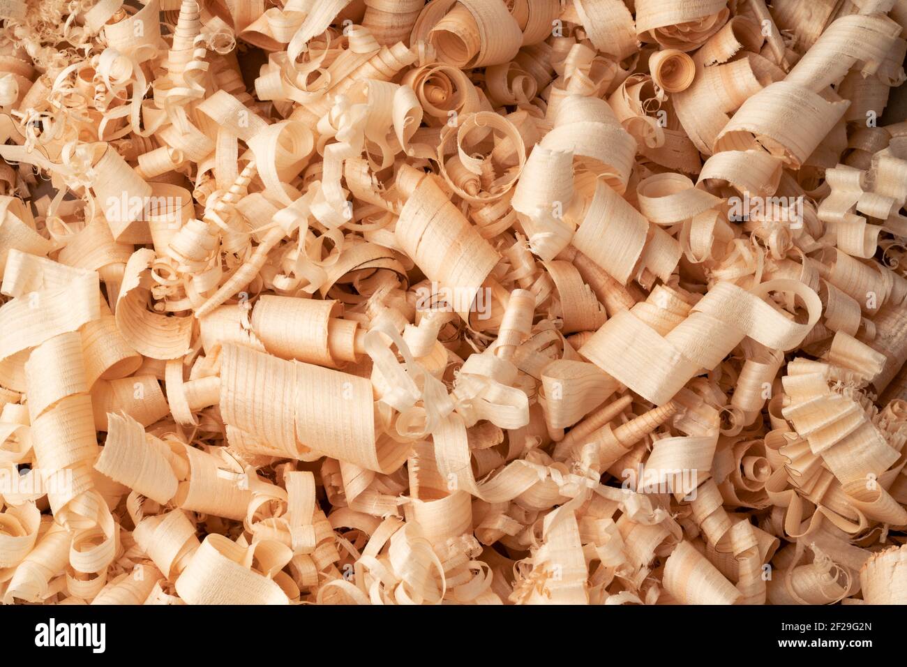 Curled wood shavings hi-res stock photography and images - Alamy