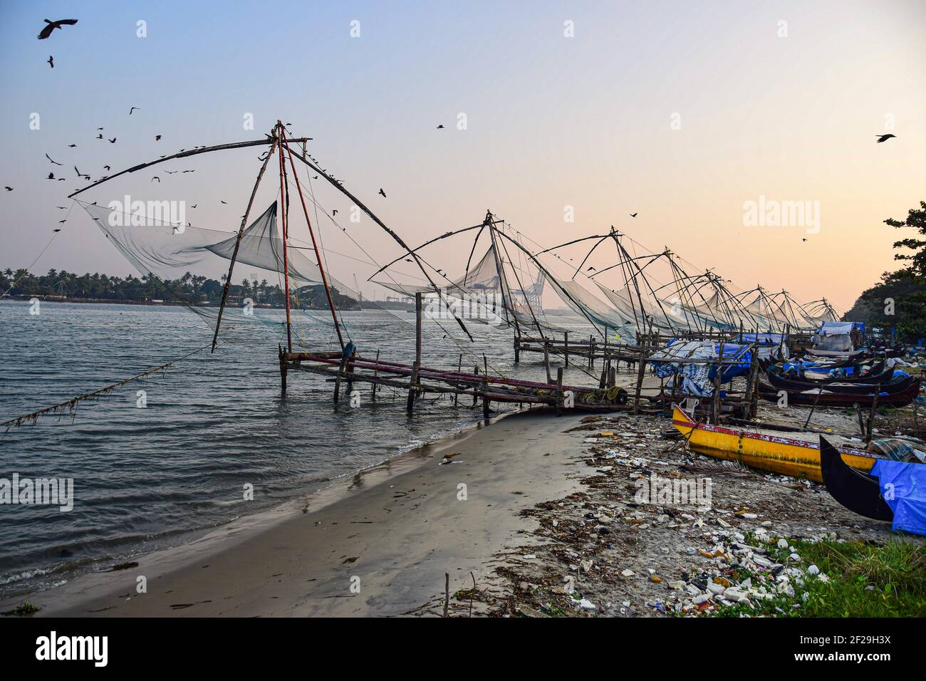 Chinese Fishing Nets, Kochi, Cochin, Kerala, India Stock Photo - Alamy