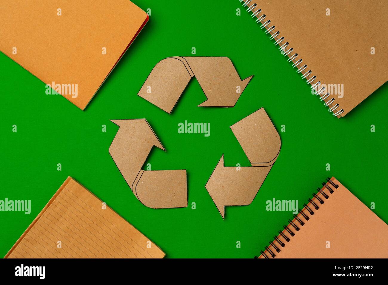 Concept of paper recycling, eco friendly consumerism Stock Photo - Alamy