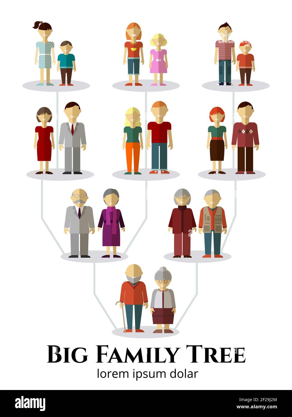 Big Family Tree Cartoon