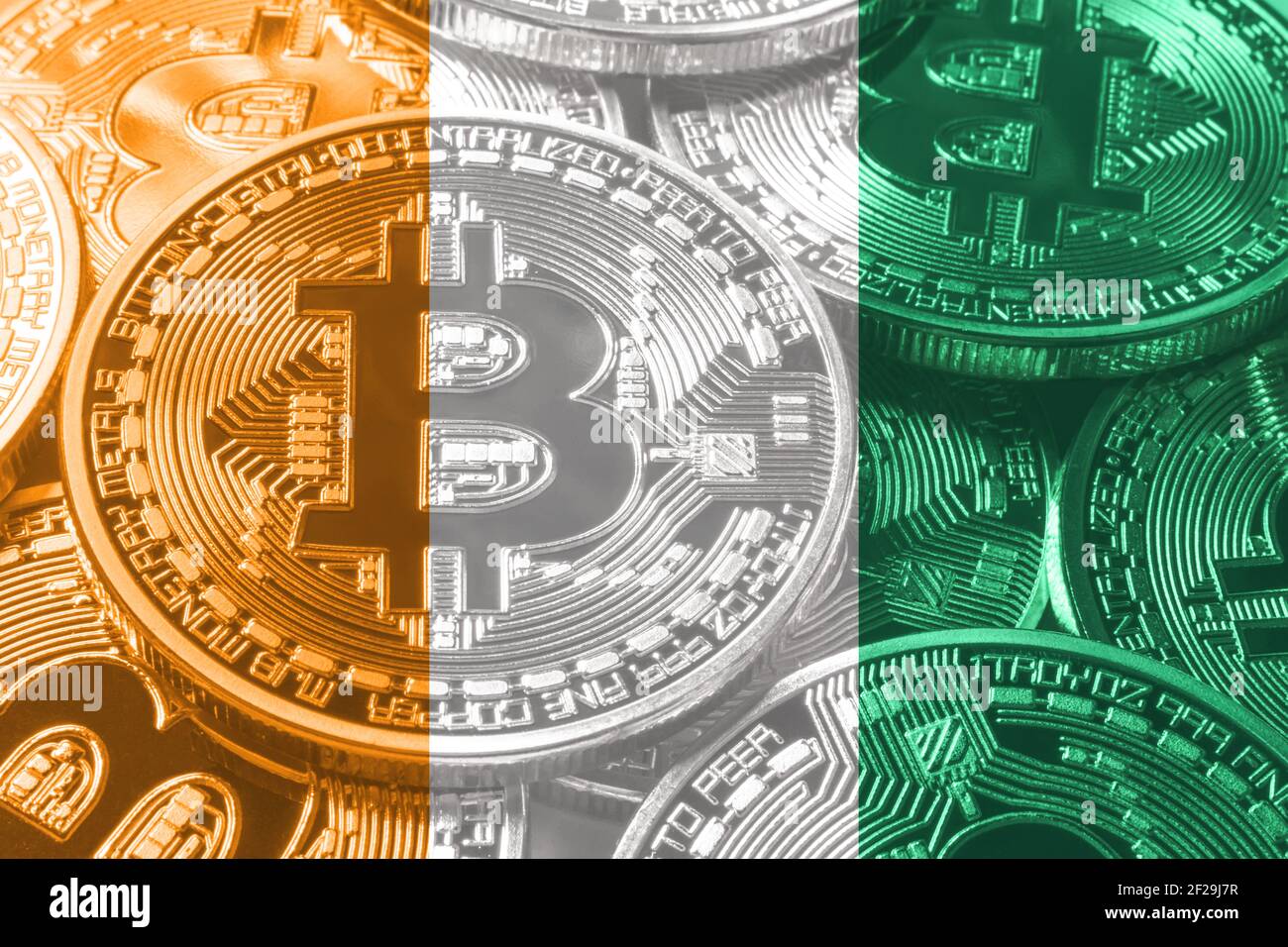 Ivory Coast bitcoin flag, national flag cryptocurrency concept black ...