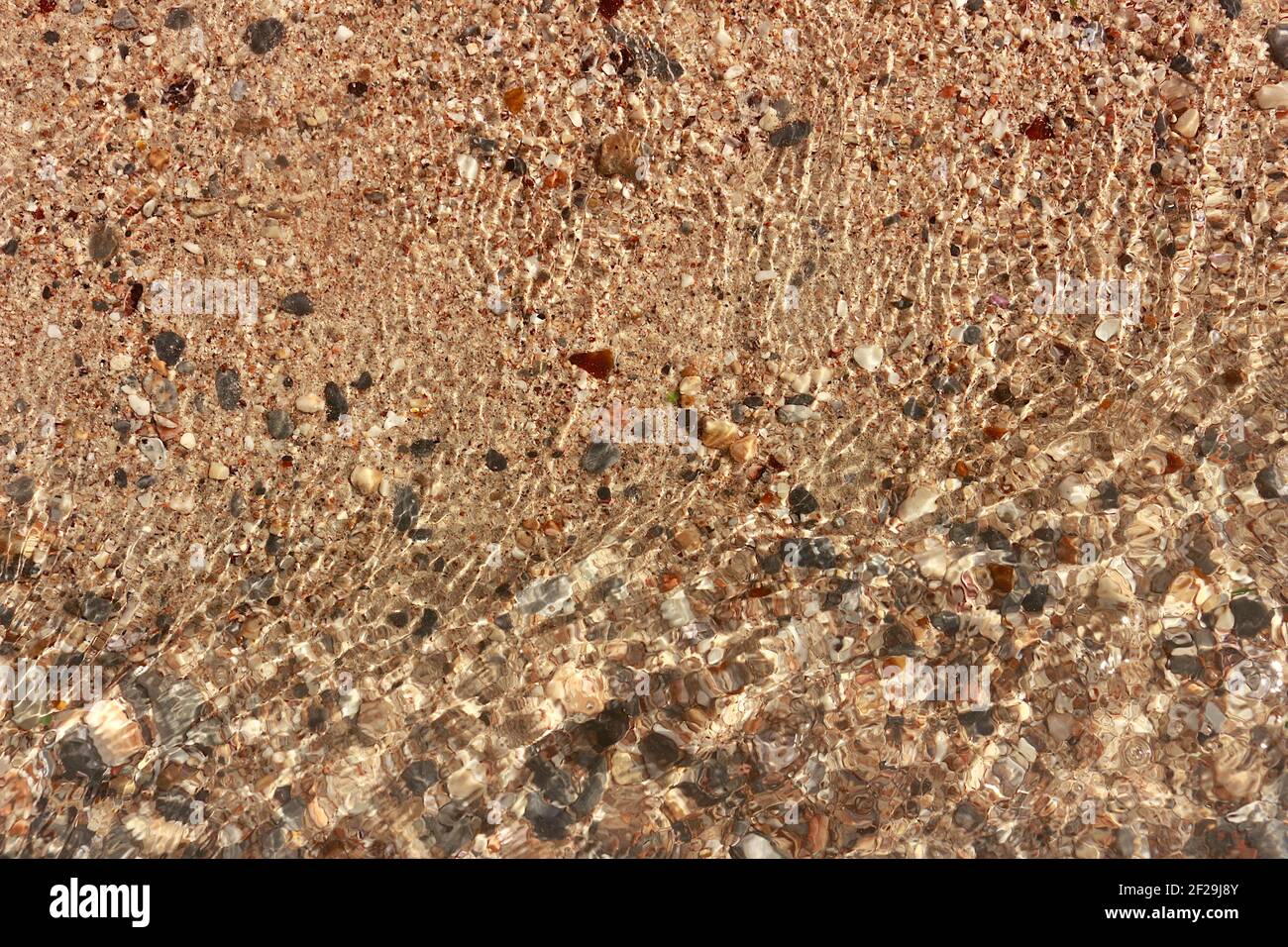 The water surface is so clear that you can see through and see the ...